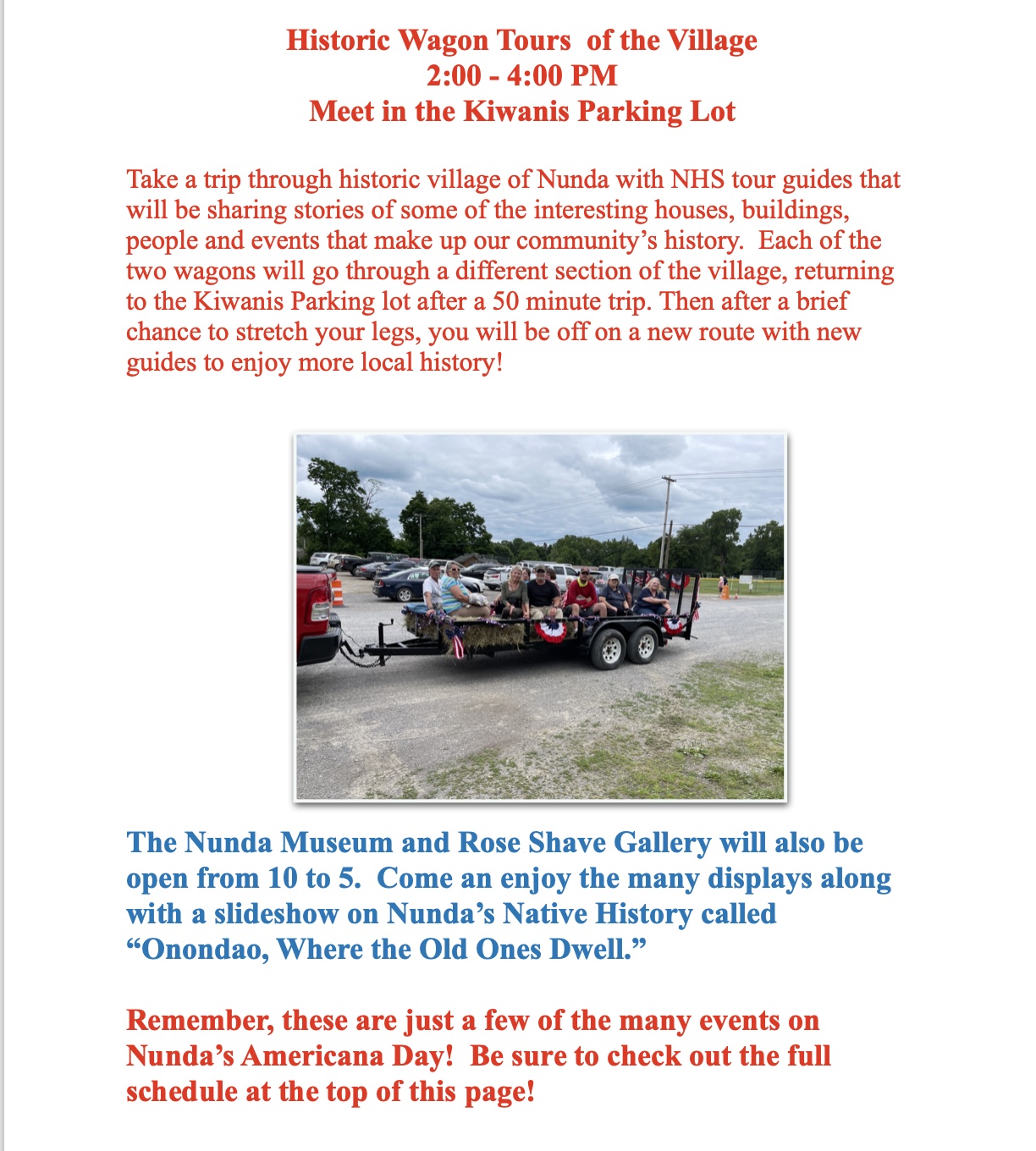 Nunda Americana Day 2023